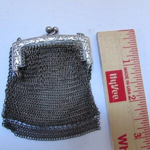 Doll Purse Child Purse Silver Tone Mesh Early 20th Century Doll ...