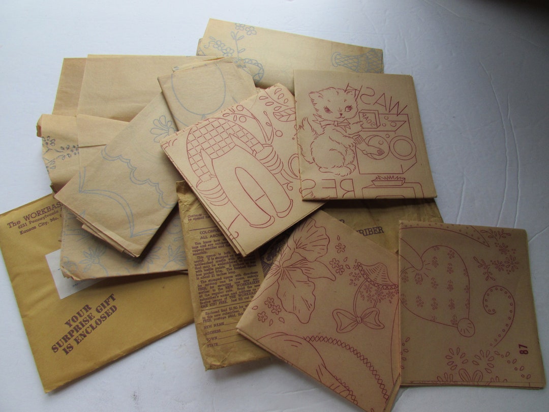 Workbasket Envelopes Vintage Patterns Transfer Patterns Craft Designs ...