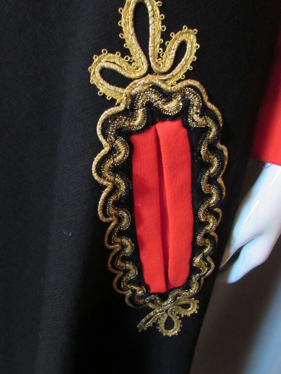 Cossack Style Knit Lounge Gown Full Length Tomato Red… - Gem