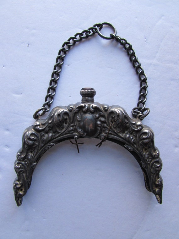Antique Purse Frame Art Nouveau Style Repousse Design… - Gem