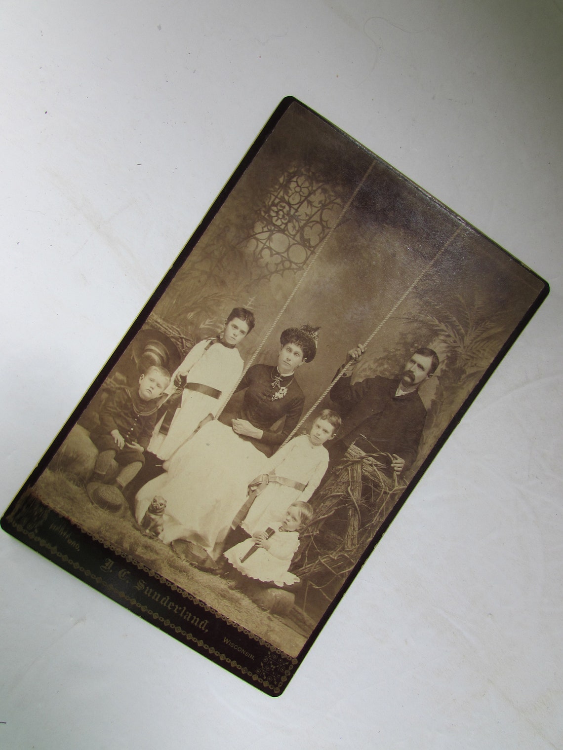 Antique Cabinet Card Victorian Era Photo Family Portrait Mid 19th ...