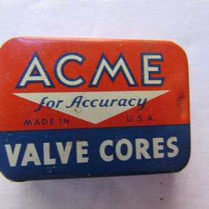 Vintage Tins Advertising Tins Valve Cores Acme Company Victor ...