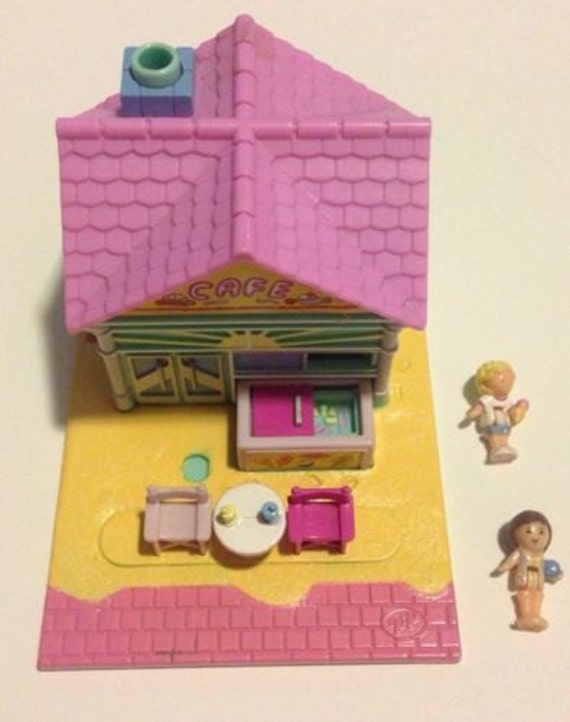 Items similar to Vintage Polly Pocket Beach Cafe Pollyville Complete ...