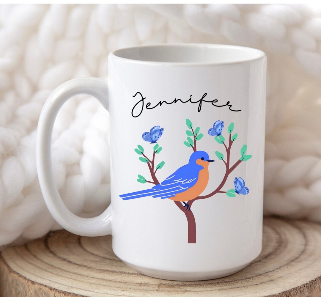 Personalized Bluebird Mug, Bluebird Mug, Bluebird, Bluebirds, Bluebird ...