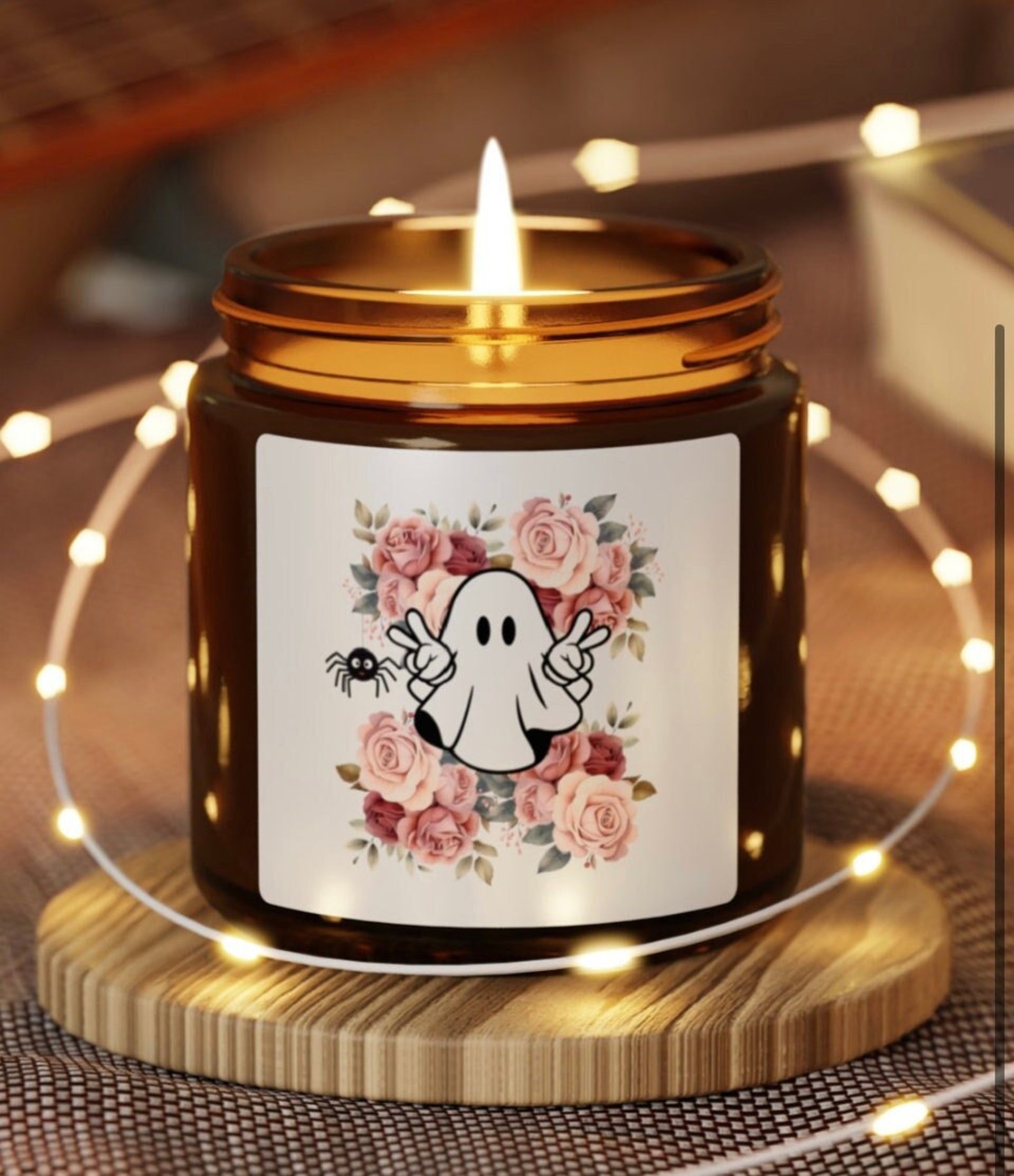 Spooky Ghost Candle, Ghost Candle, Spooky Candle, Halloween Candle ...