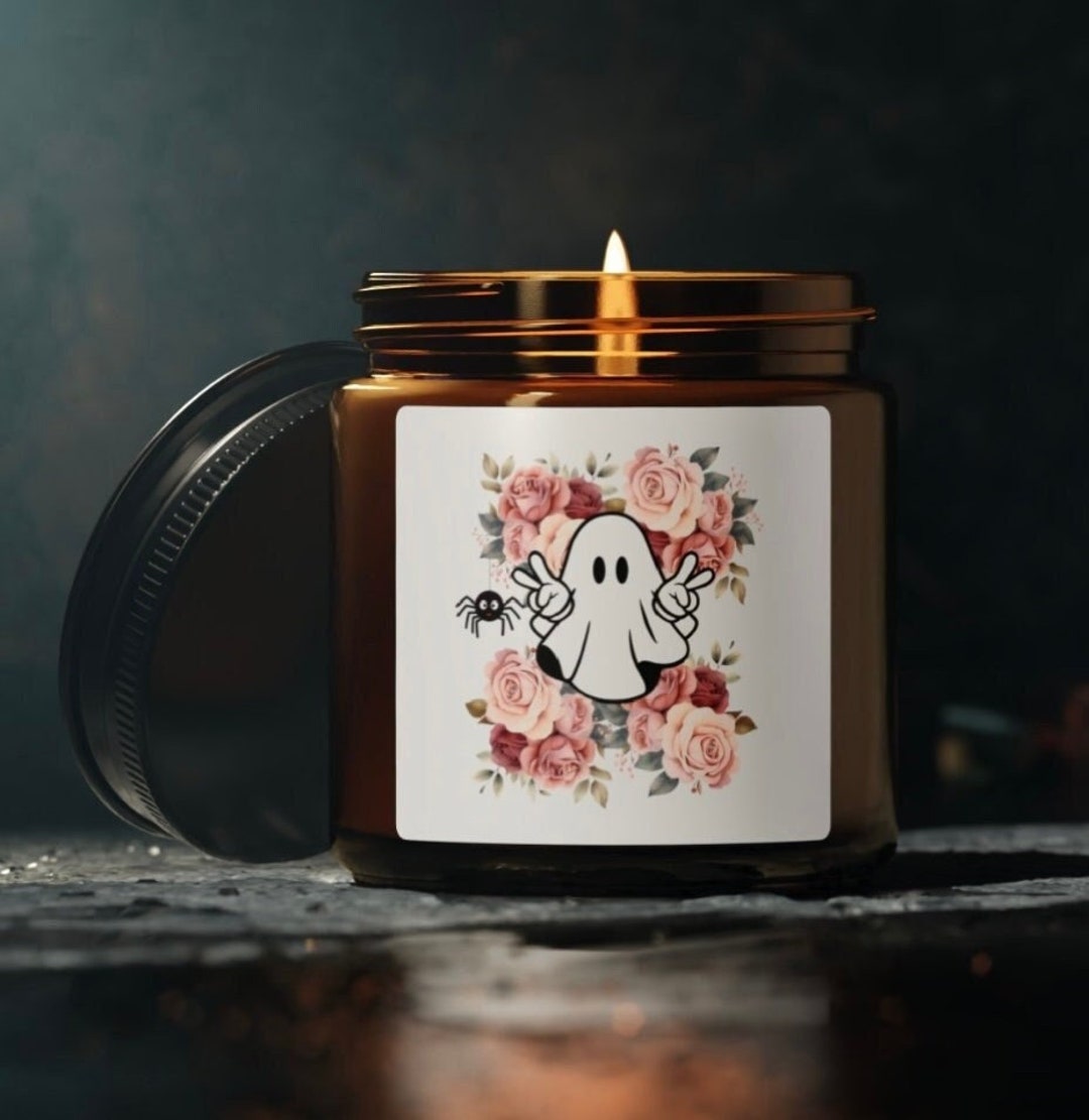 Spooky Ghost Candle, Ghost Candle, Spooky Candle, Halloween Candle ...