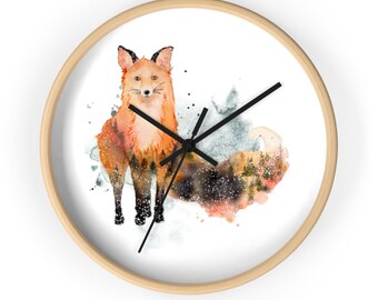 Woodland Fox Clock - Etsy