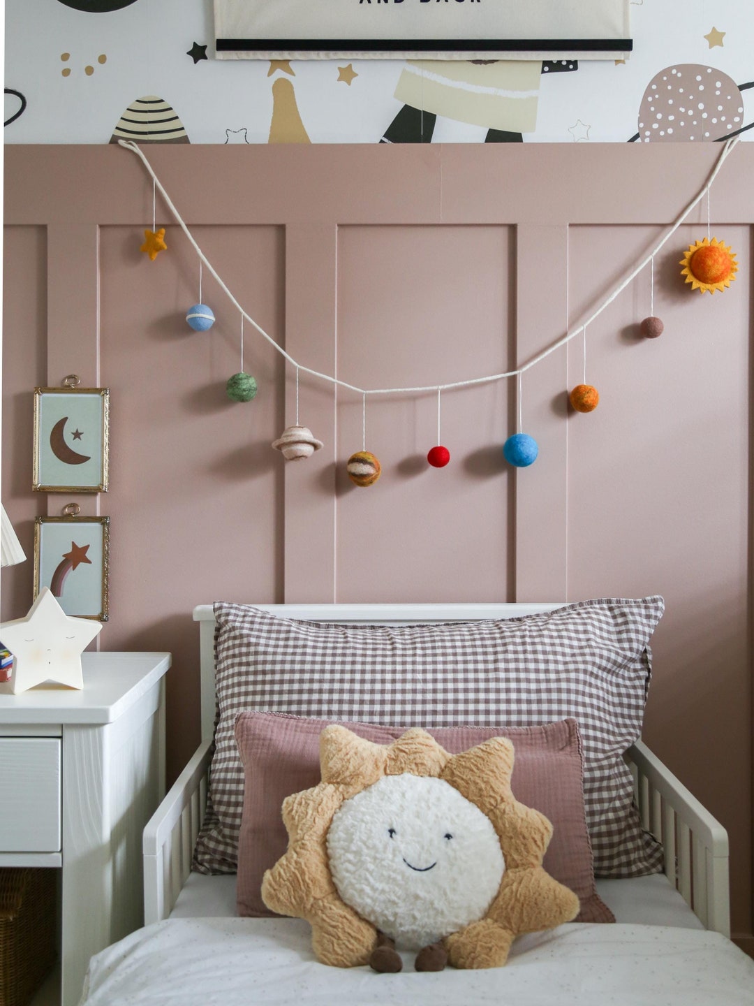 Solar System Garland | Space Decor | Colourful Planet Nursery Decor ...