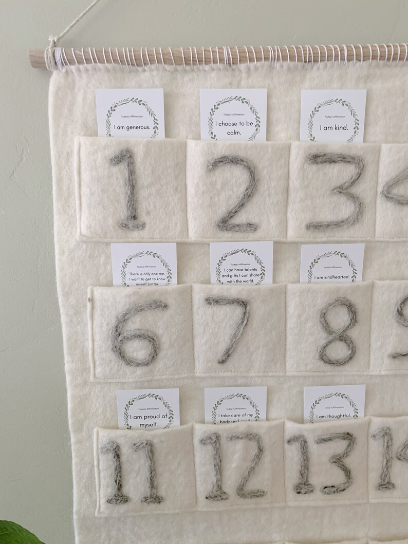 Christmas Advent Calendar / Xmas Decor / Boho Christmas / - Etsy