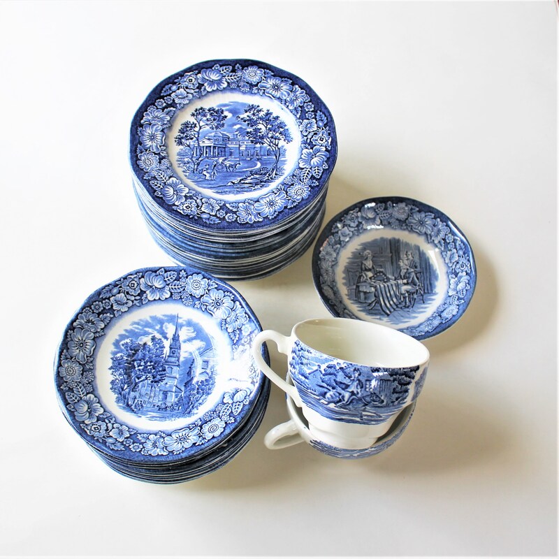 Liberty Blue Dishes - Etsy