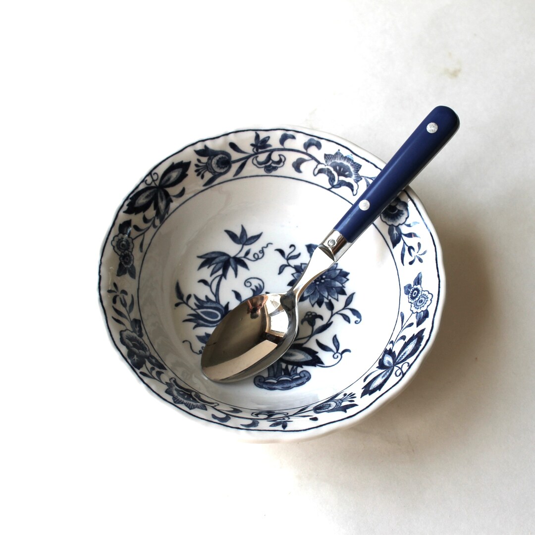 Nikko Ironstone Harmony House Blue Bonnet Cereal Bowls 4, Blue and ...