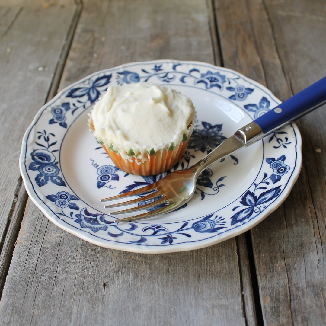 Nikko Ironstone Harmony House Blue Bonnet Salad/dessert Plates 4, Blue ...