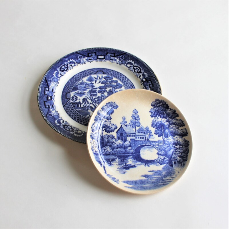 Blue Transferware - Etsy