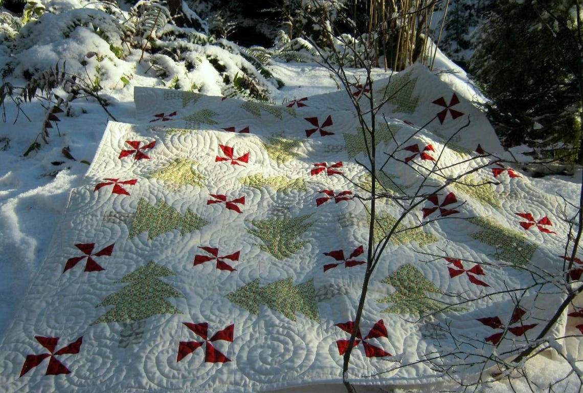 Poppas Tree Farm Quilt // Mailed Pattern - Etsy