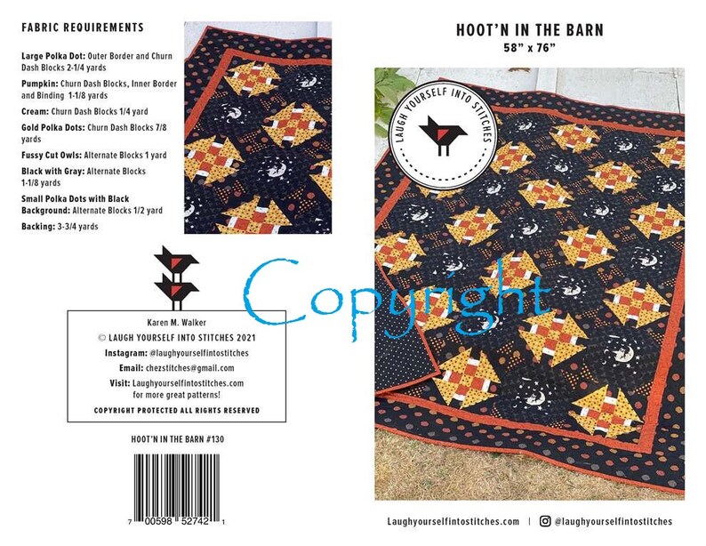Hoot'n in the Barn // Digital Pattern - Etsy