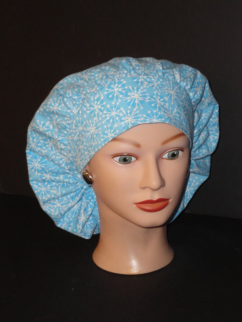 Perfect Sized Bouffant Cap...blue W/white - Etsy