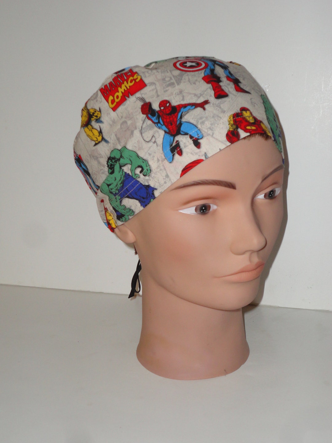 Basic Unisex Scrub Cap...marvel Comics Super Heros...surgical Scrub Cap ...