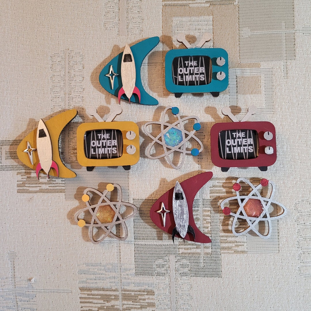 Mid Century Modern Magnets: Handmade Retro Space Age Set - Etsy