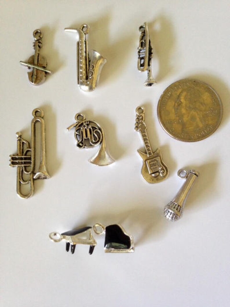 Music Themed Rear View Mirror Ornament Piano Saxophone | Etsy