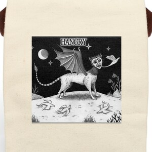 Hangry Canvas Lunch Bag With Strap - Etsy
