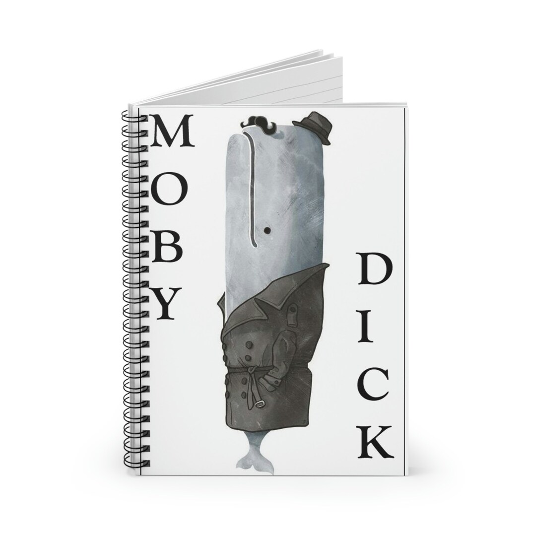 Moby Dick Spiral Notebook Ruled Line - Etsy