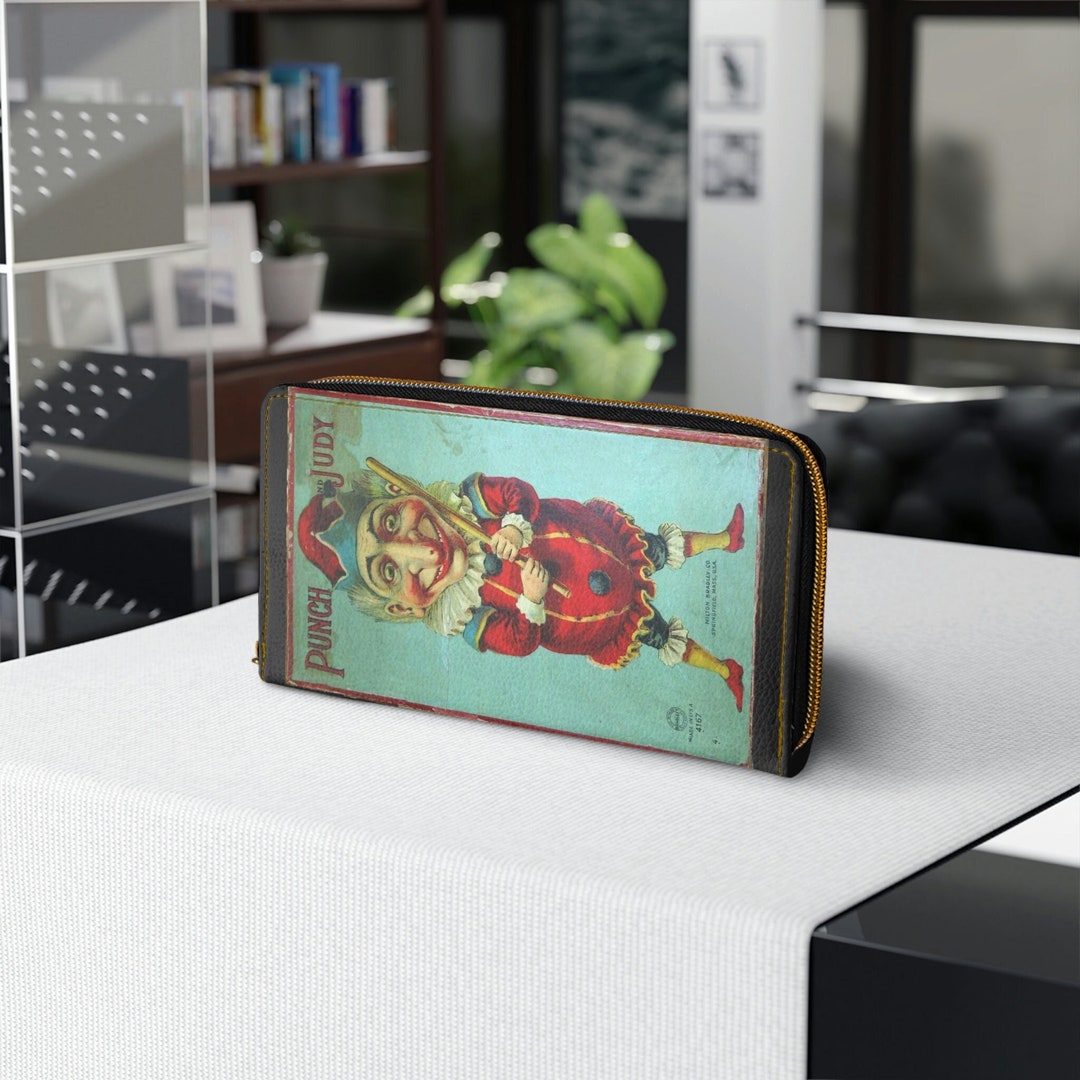 Punch and Judy Zipper Wallet - Etsy