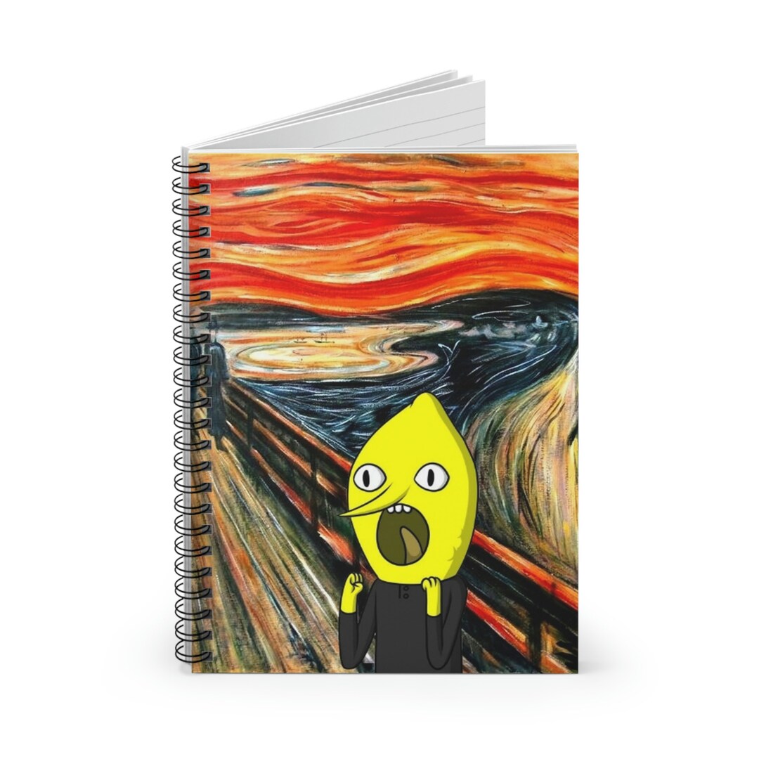 Lemongrab Scream Spiral Notebook Ruled Line - Etsy