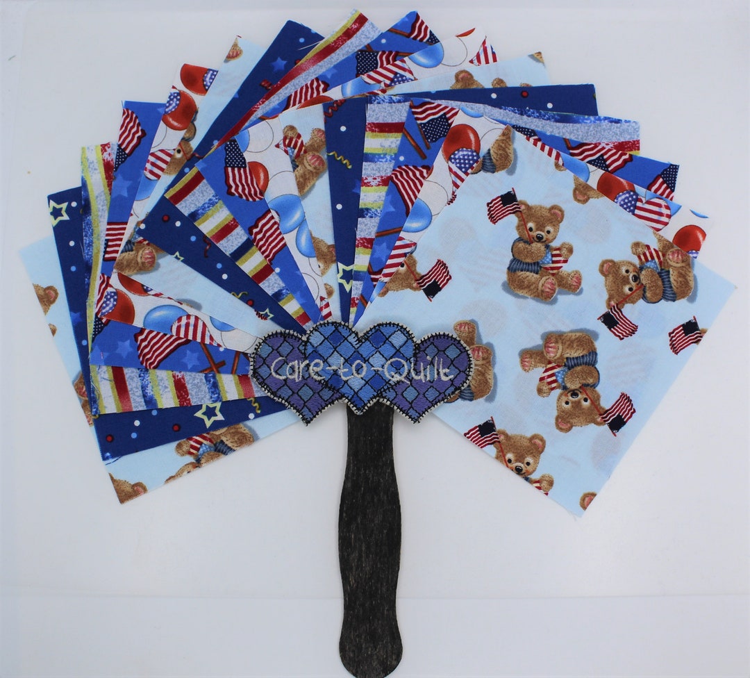 5 Inch Charm Pack Squares 100% Cotton Fabric, 50 per Pack "teddy's ...