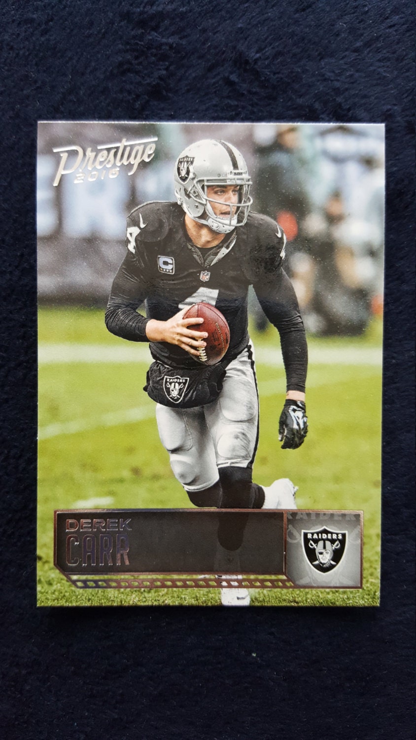 Oakland Raiders Birthday Card With Derek Carr on a Detachable Trading ...