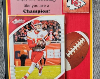 Mahomes Birthday Card - Etsy