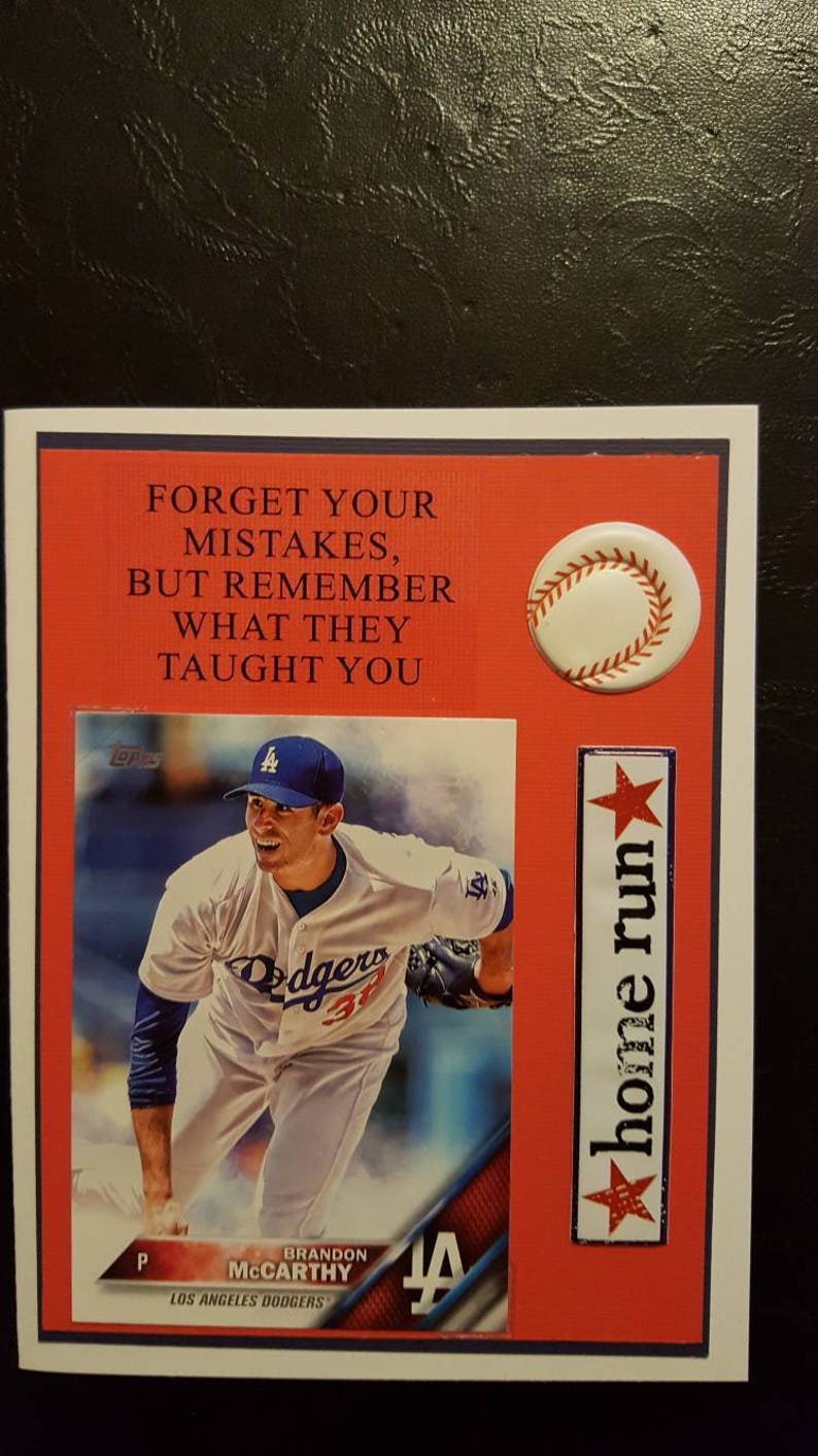Happy Birthday Card Featuring a Los Angeles Dodgers or NY Mets or NY ...