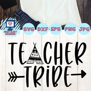 Teacher Tribe Svg, Teacher Svg, School Svg, Printable, Cut File ...