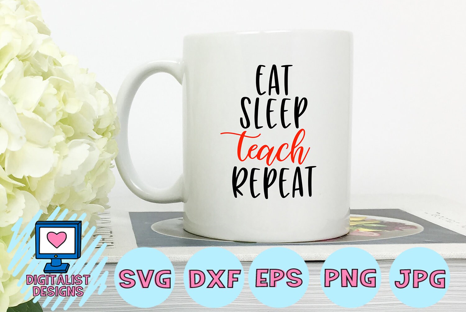 Eat Sleep Teach Repeat Svg Teacher Svg School Svg - Etsy