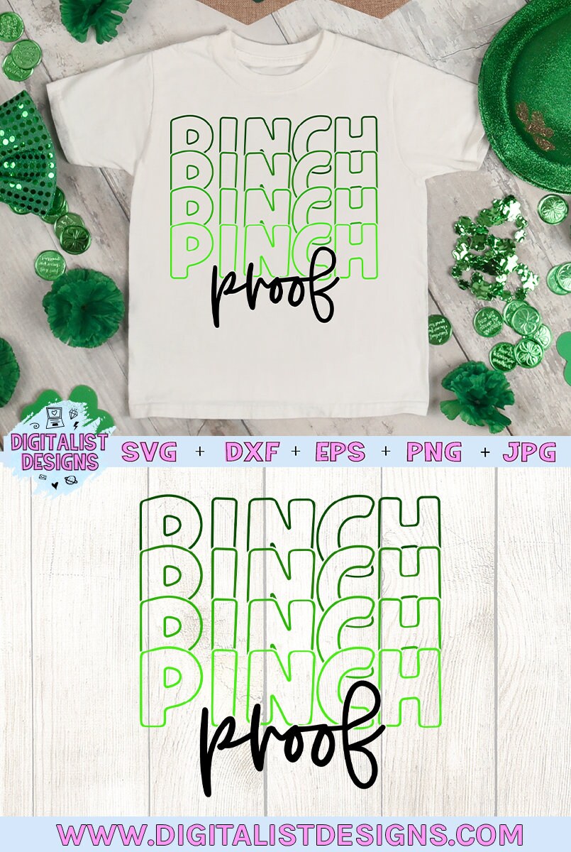 St Patrick's Day Svg Pinch Proof Svglucky Svg Stacked - Etsy