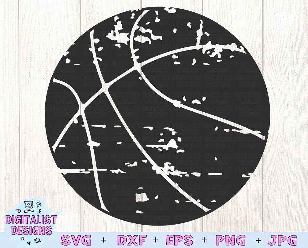 Basketball Svg Distressed Svg Basketball Clipart Basketball - Etsy