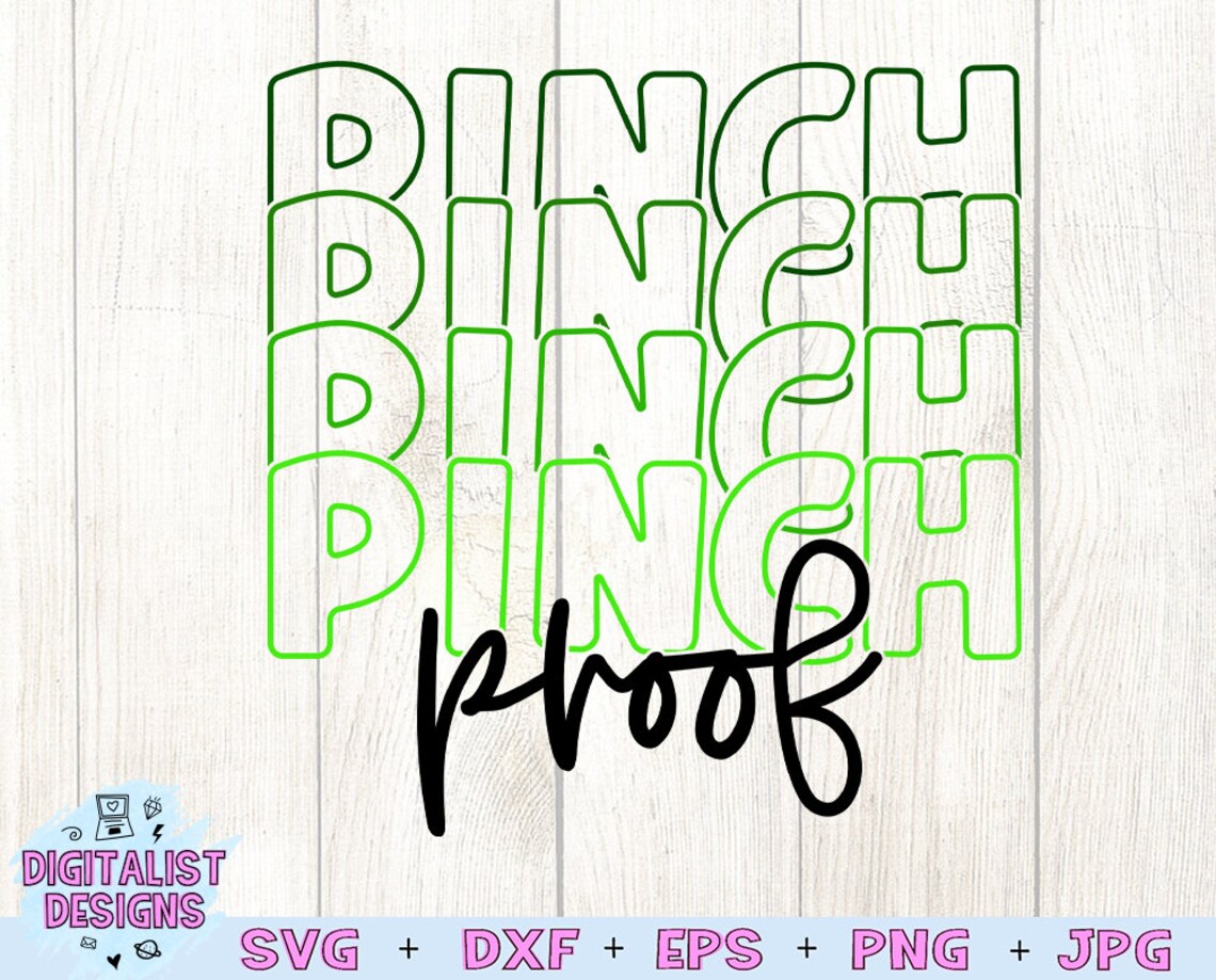 St Patrick's Day Svg Pinch Proof Svglucky Svg Stacked - Etsy