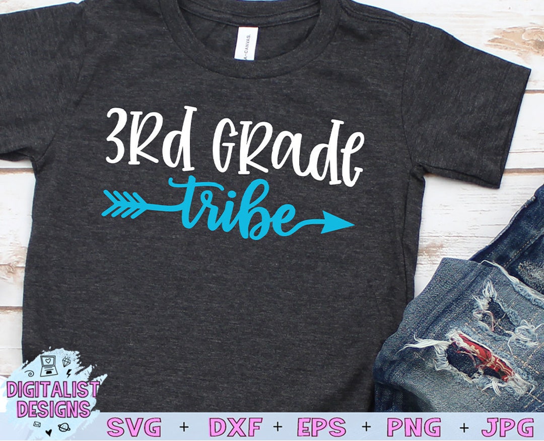 3rd Grade Tribe SVG, 3rd Grade Svg, Student Svg, Grade School Svg, Iron ...