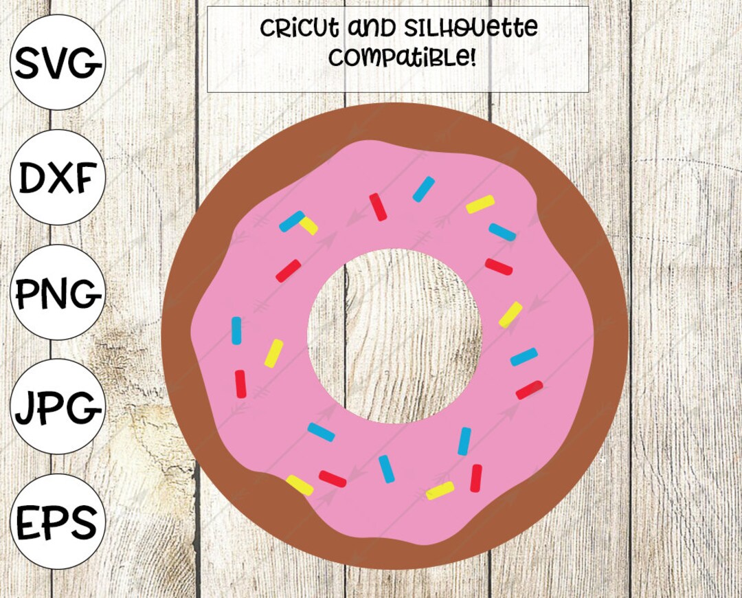 Donut Svg Sprinkles Svg Donut Clipart Doughnut Svg - Etsy