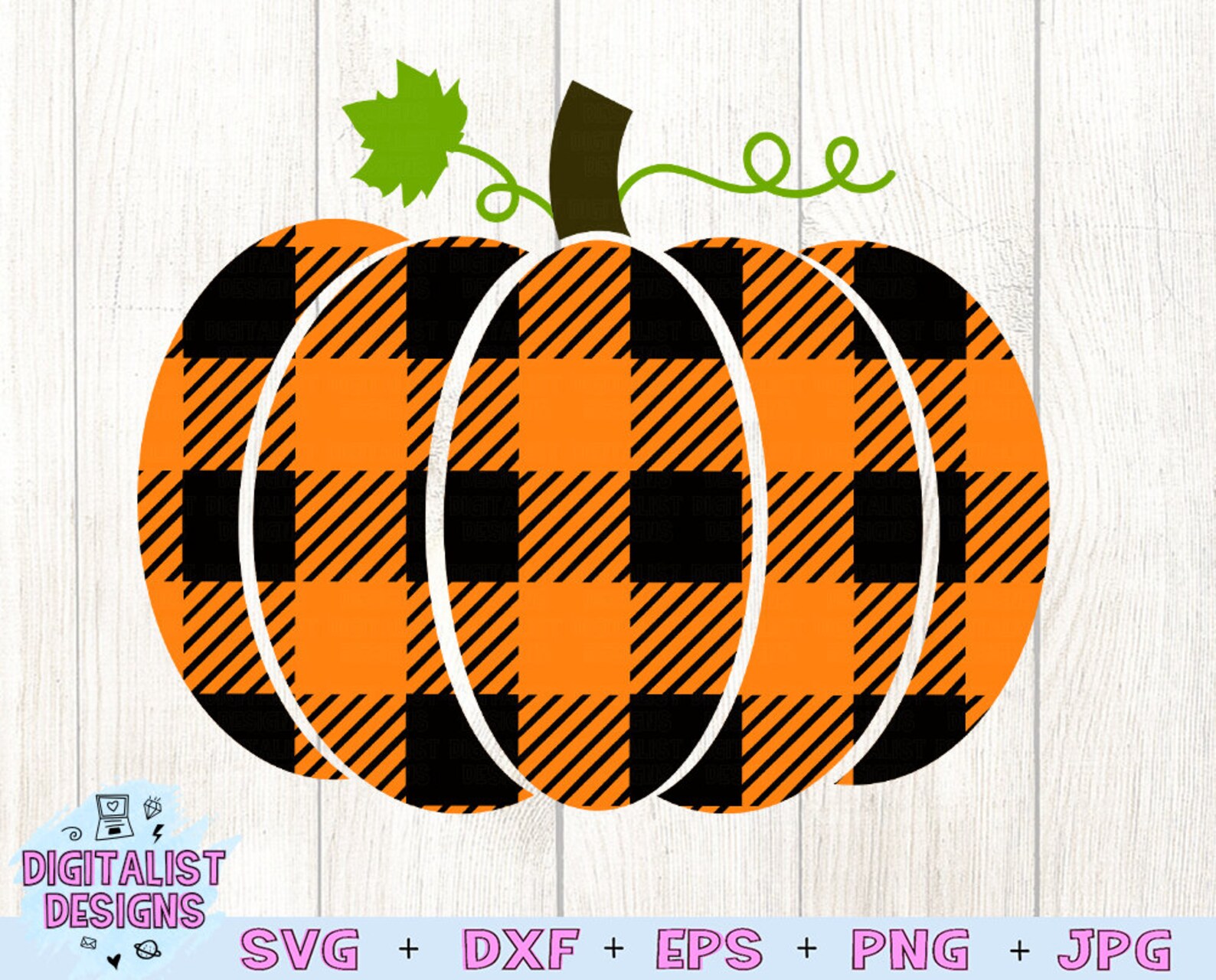 Plaid Pumpkin Svg Pumpkin Clipart Pumpkin Vector Pumpkin - Etsy