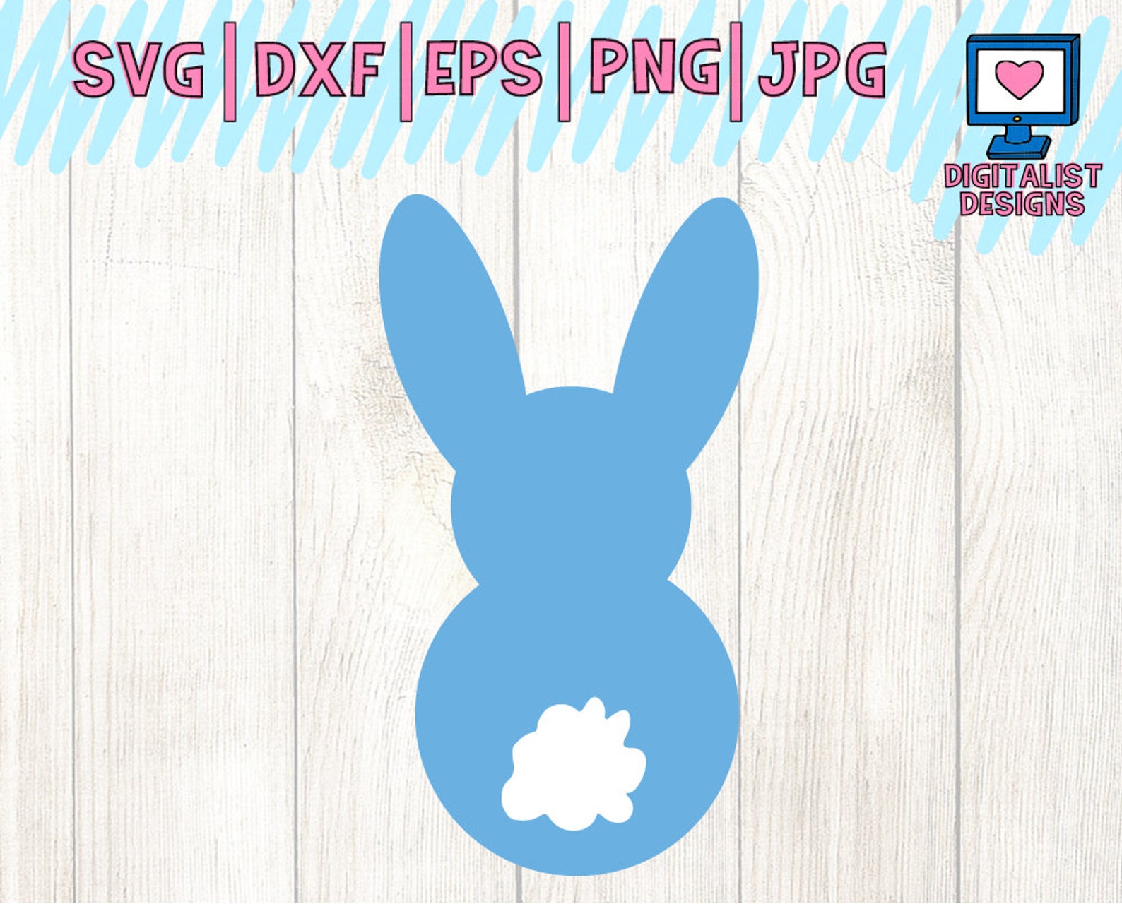 Bunny svg easter bunny rabbit svg bunny tail svg kids | Etsy