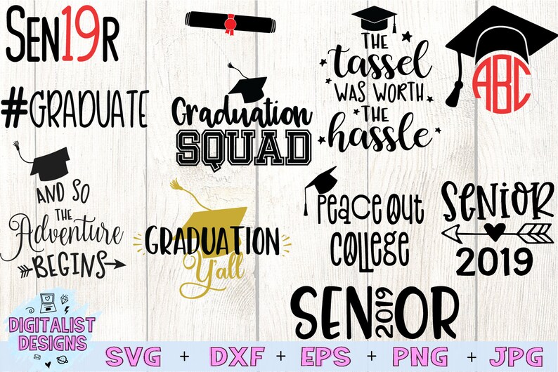 2019 Graduation Svg Graduation Clip Art Graduation Cap - Etsy