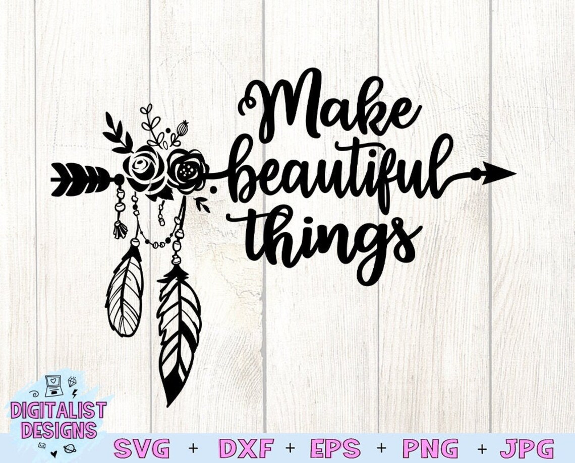 Crafting Svg Make Beautiful Things Svg Sublimation Cricut - Etsy