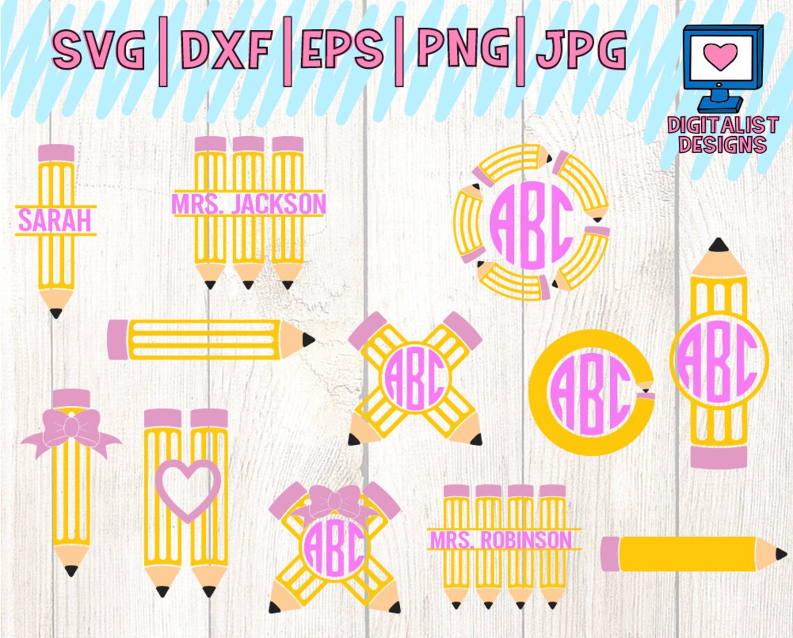 Pencil Svg Teacher Svg Back to School Svg School Svg - Etsy