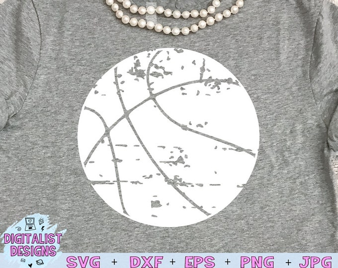 Basketball Svg, Distressed Svg, Basketball Clipart, Basketball Shirt ...
