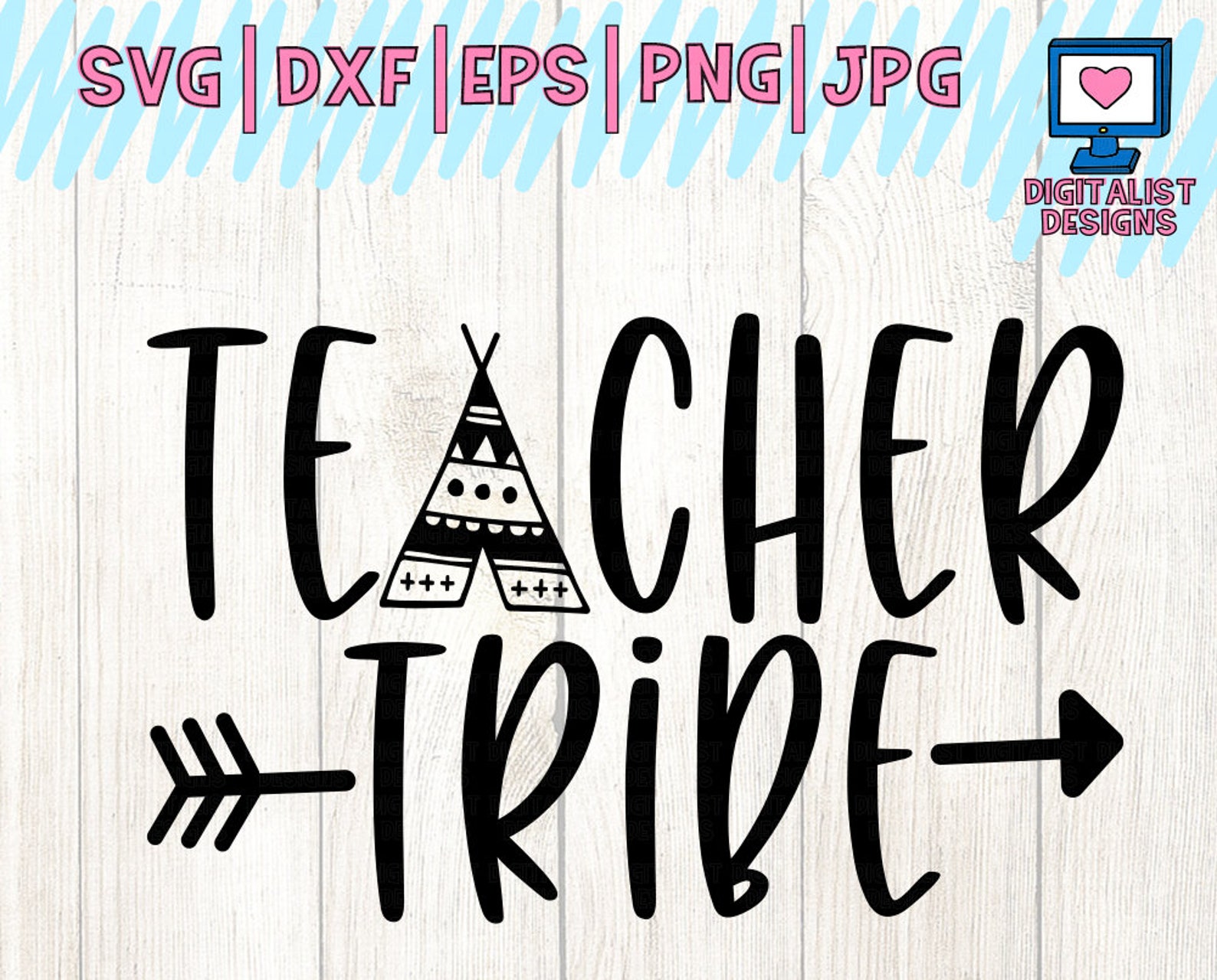 Teacher Tribe Svg Teacher Svg School Svg Printable Cut - Etsy