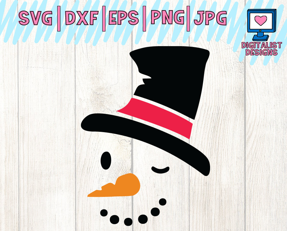 Snowman face svg snowman svg christmas svg bundle winter | Etsy
