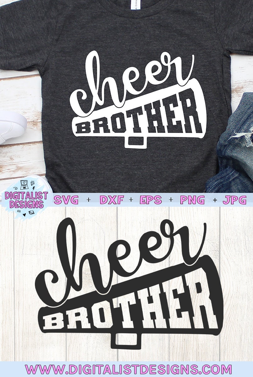 Cheer Svg Cheer Brother Cheer Shirt Cricut Cut File | Etsy