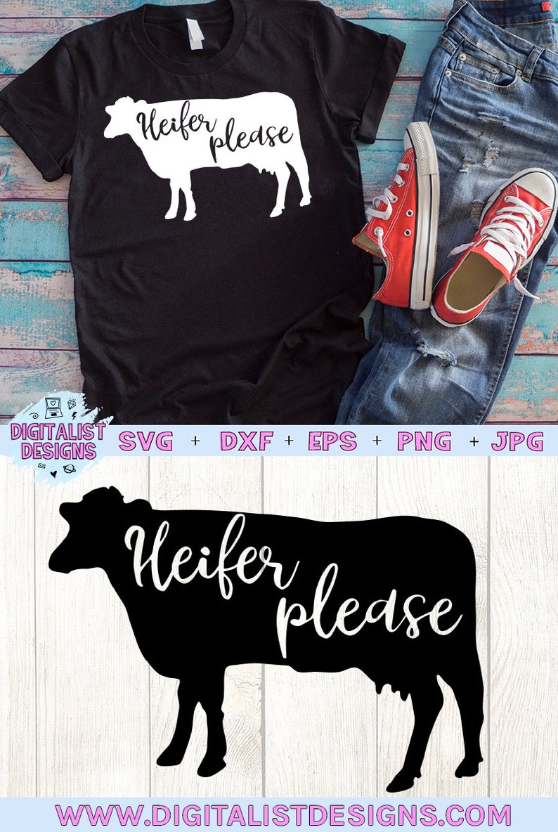 Cow Svg Heifer Svg Cow Clipart Svg Files Heifer Please - Etsy