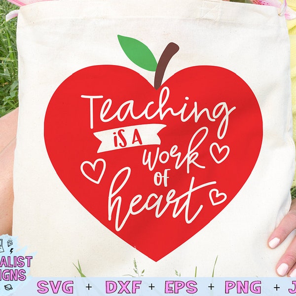 Heart Apple Svg - Etsy
