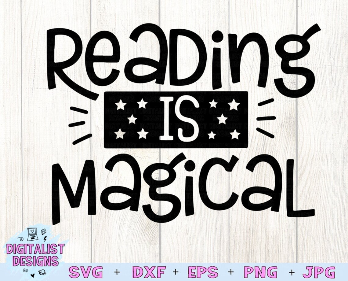 Reading is Magical Svg Teacher Svg School Svg Printable - Etsy